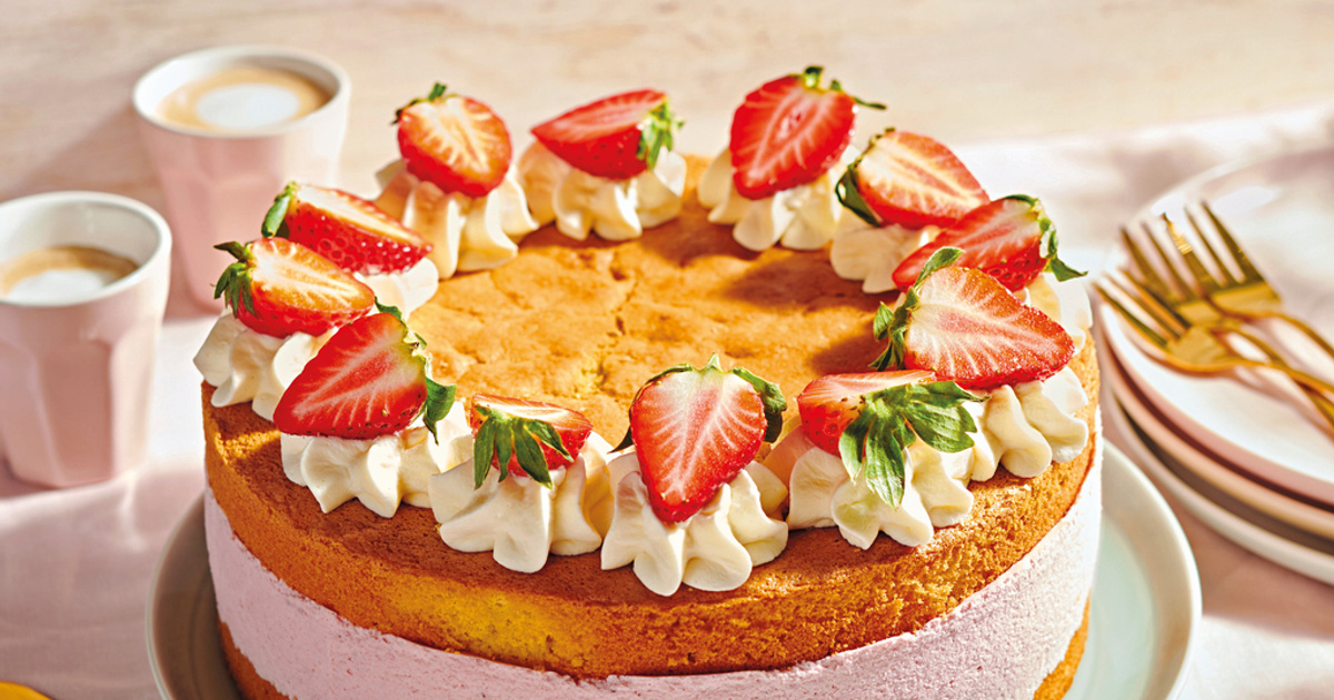 Erdbeer-Topfentorte • Rezept