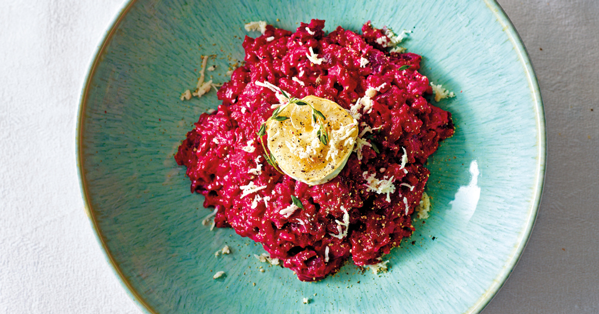Cremiges Rote-Rüben-Risotto mit Kren • Rezept
