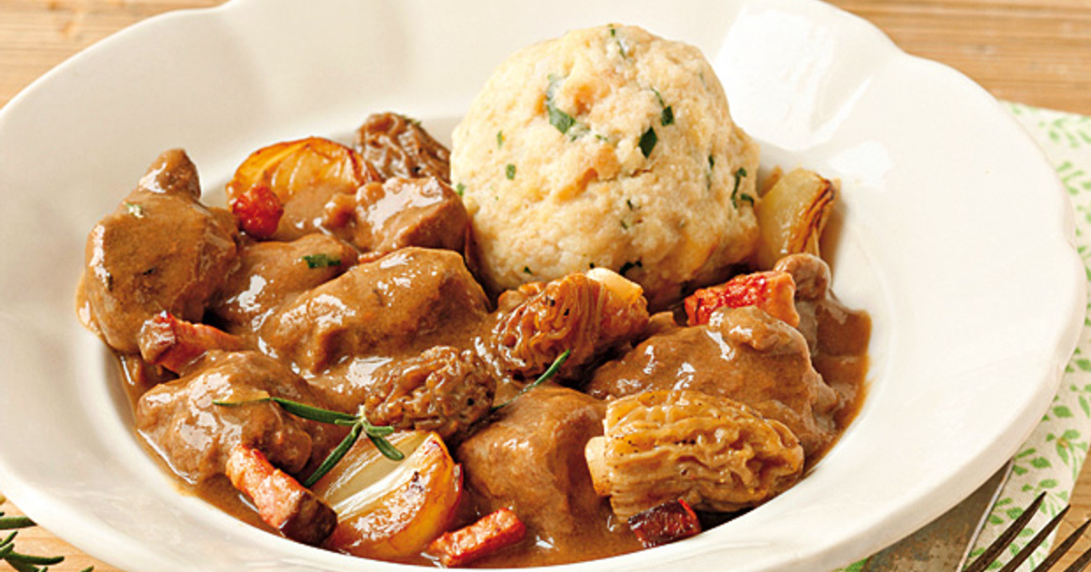 Rehpfeffer mit Morcheln • Rezept
