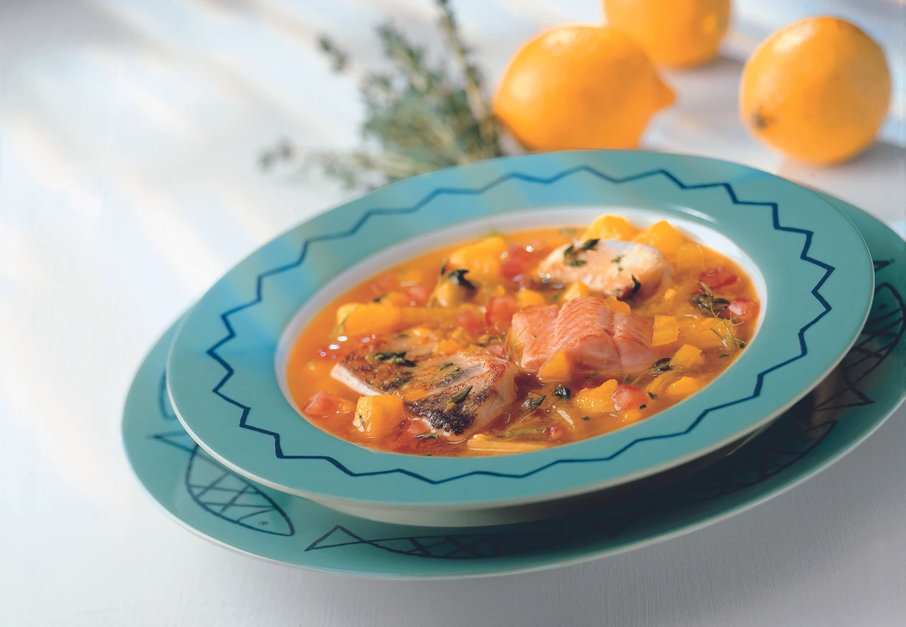 Fischsuppe mit Safran und Fenchel • Rezept