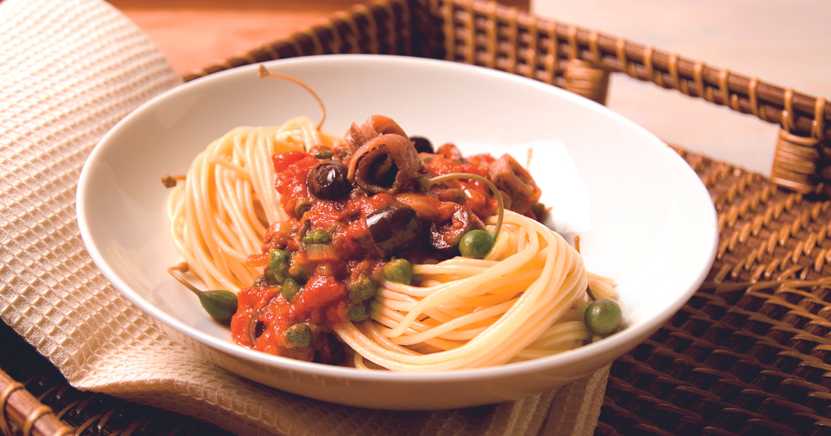 Schnelle Pasta alla puttanesca • Rezept
