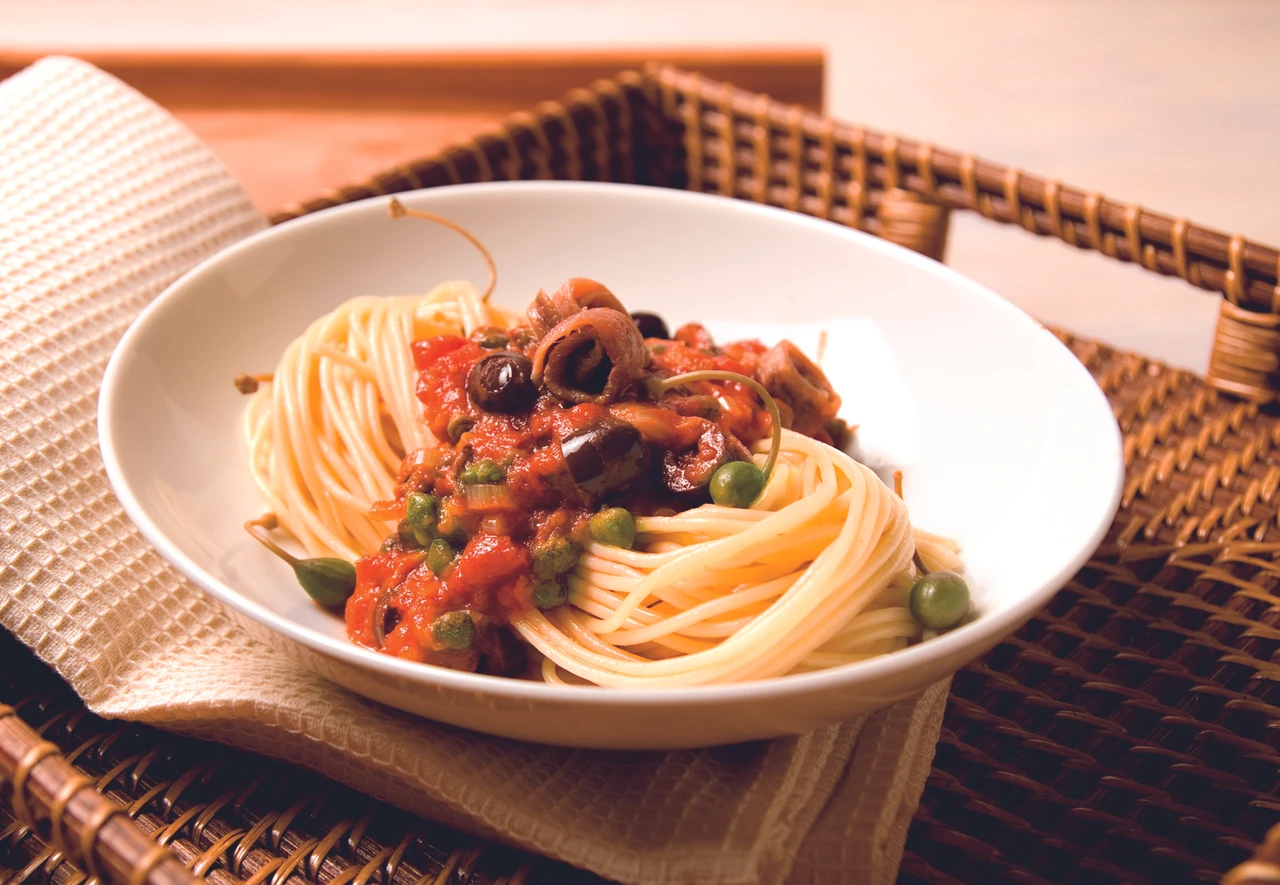 Schnelle Pasta alla puttanesca • Rezept