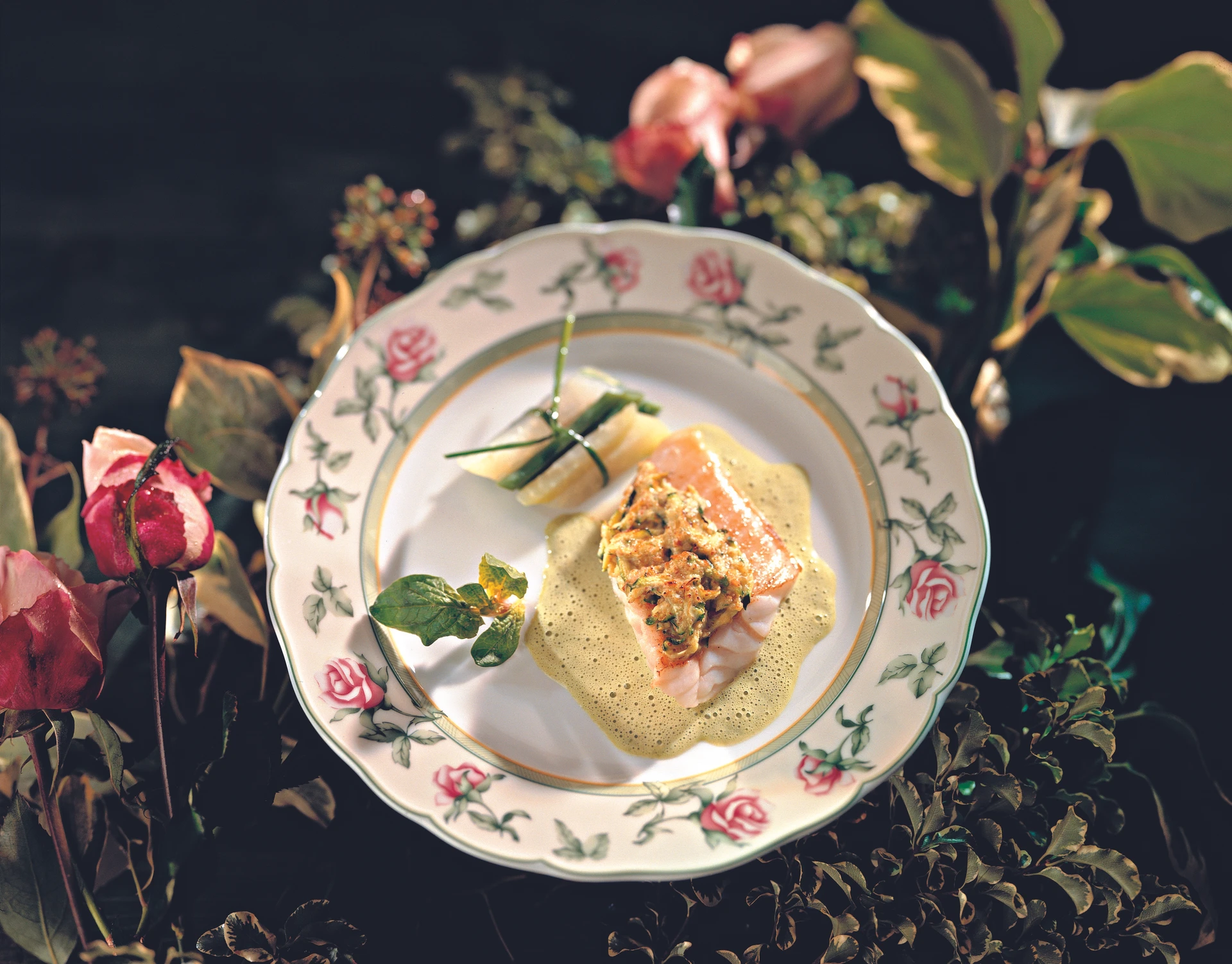 Barschfilet mit Kren-Ingwersauce • Rezept