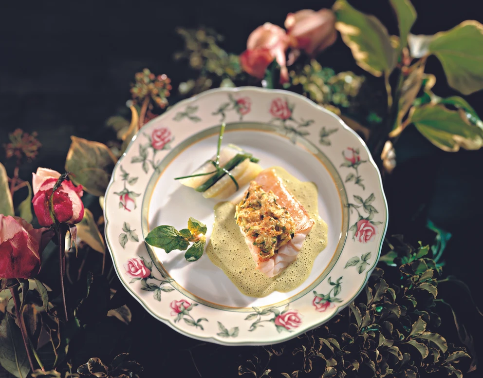 Barschfilet mit Kren-Ingwersauce • Rezept