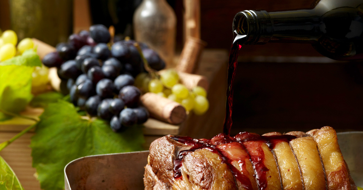 Kochen mit Wein