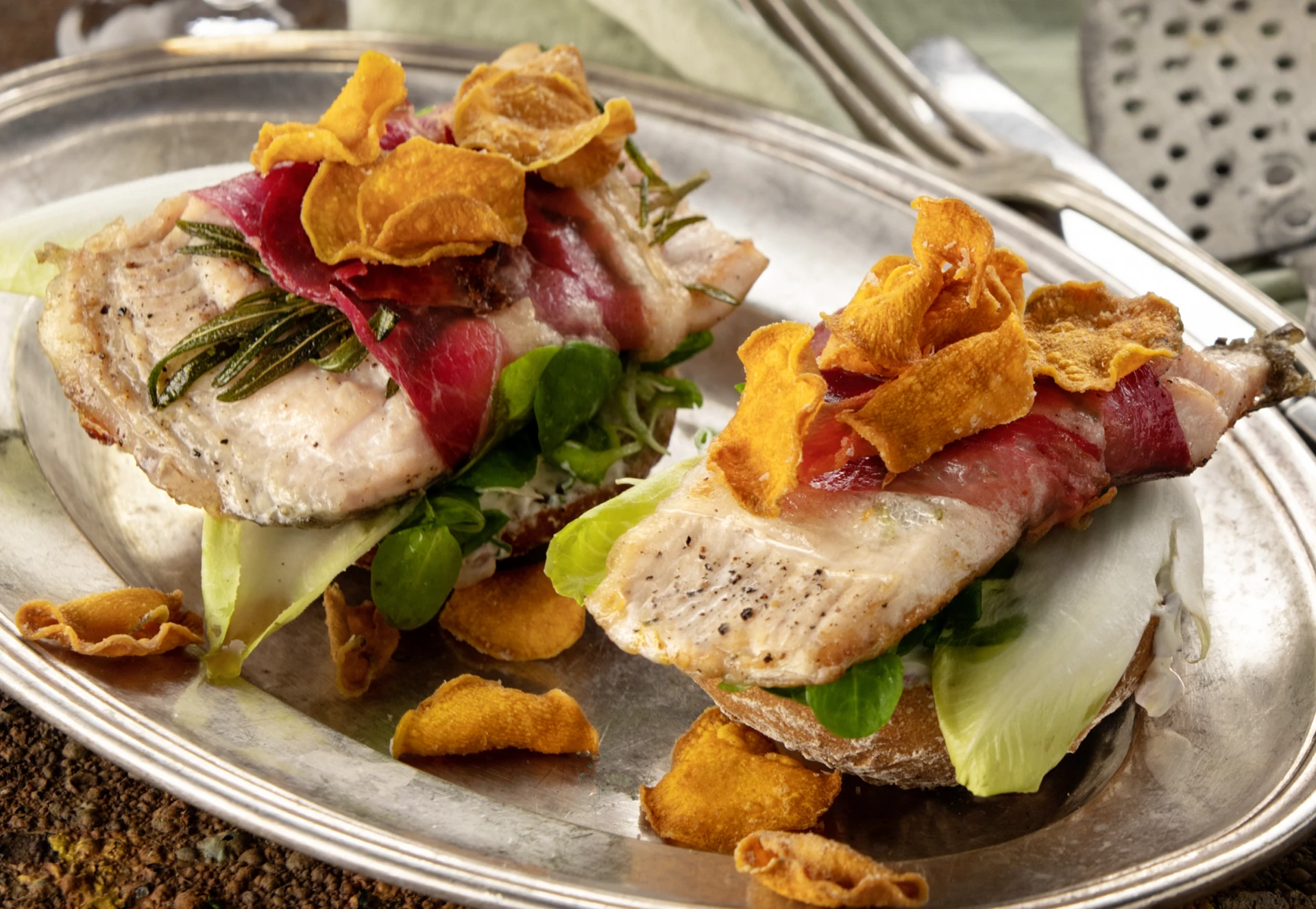 Wachauer mit Speck und Karpfenfilet • Rezept